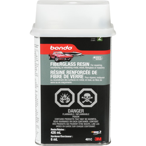 3M Bondo® Fibreglass Resin, Two-Part, 15 oz., Rectangular Can AG893 ...